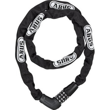 Chain Lock - Steel-O-Chain 4804C/110 black combo - 110cm length / 4mm diameter square - Walmart.com