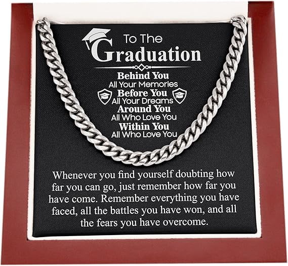 Chain Necklace Graduation Gift for Boyfriend, Grad Gift for Him 2022 ...
