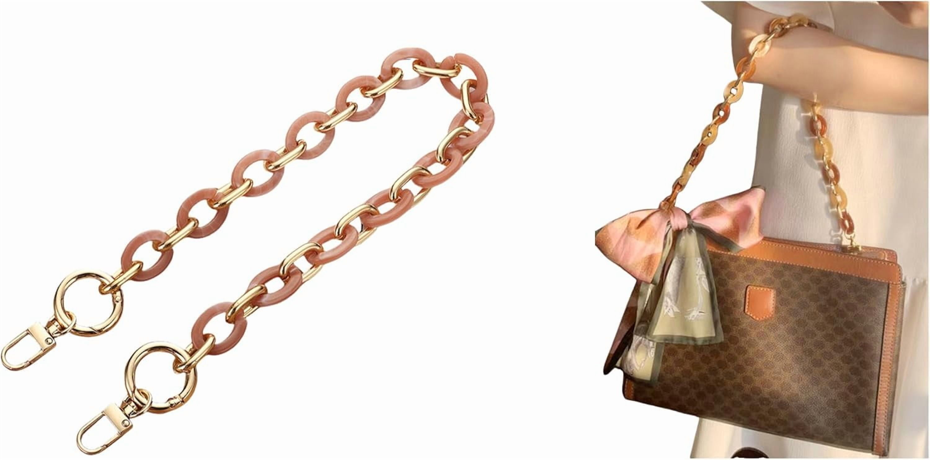 Chain Purse Strap 23.6IN Purse Transparent Chain DIY BagChain for ...