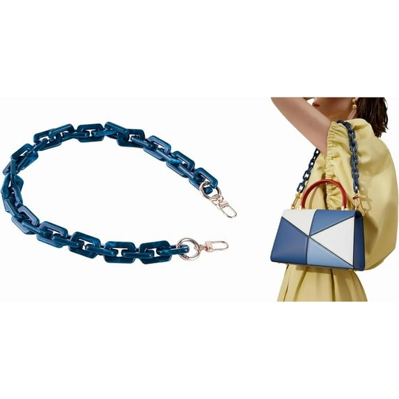 Chain Purse Strap 23.6IN Purse Transparent Chain DIYBagChain for Office ...