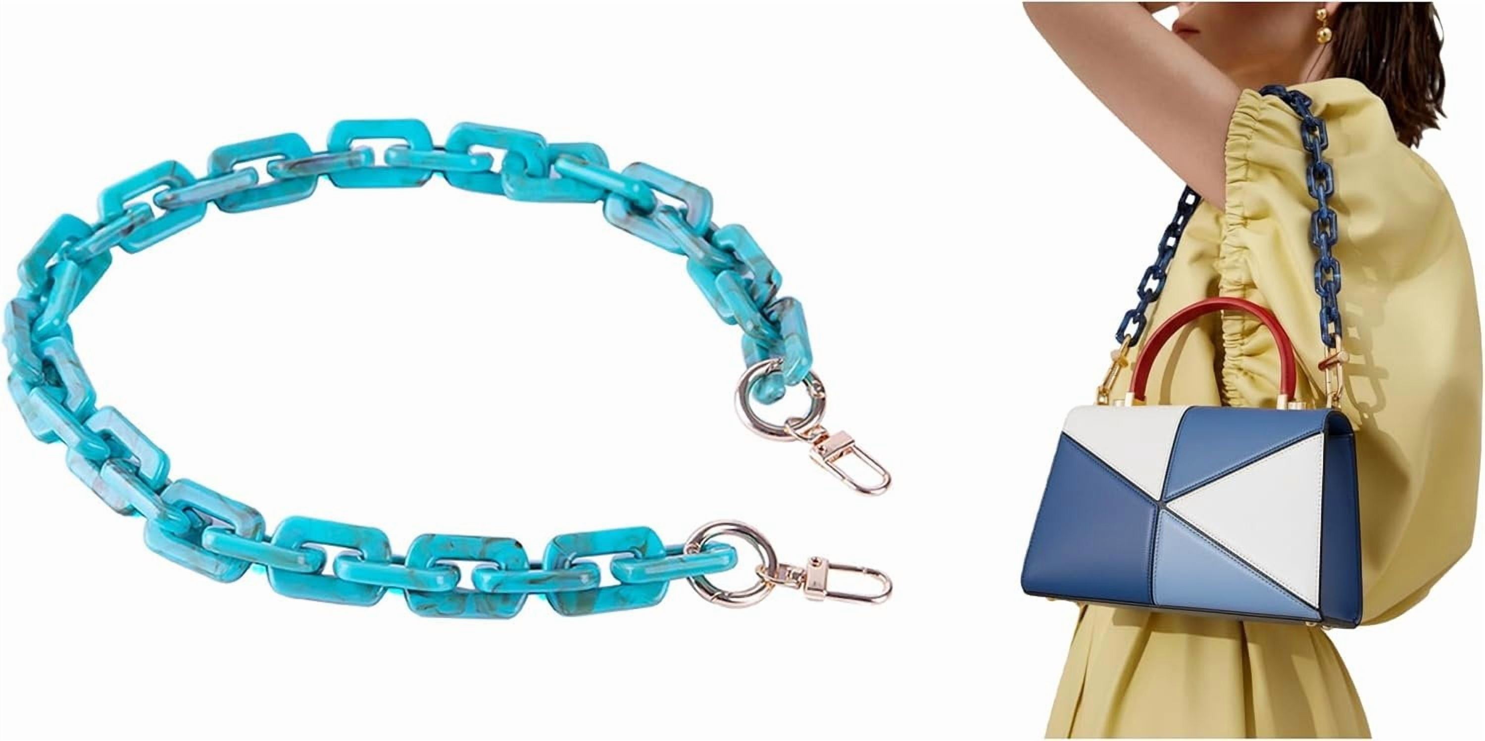 Chain Purse Strap 23.6IN Purse Transparent Chain DIYBagChain for Office ...