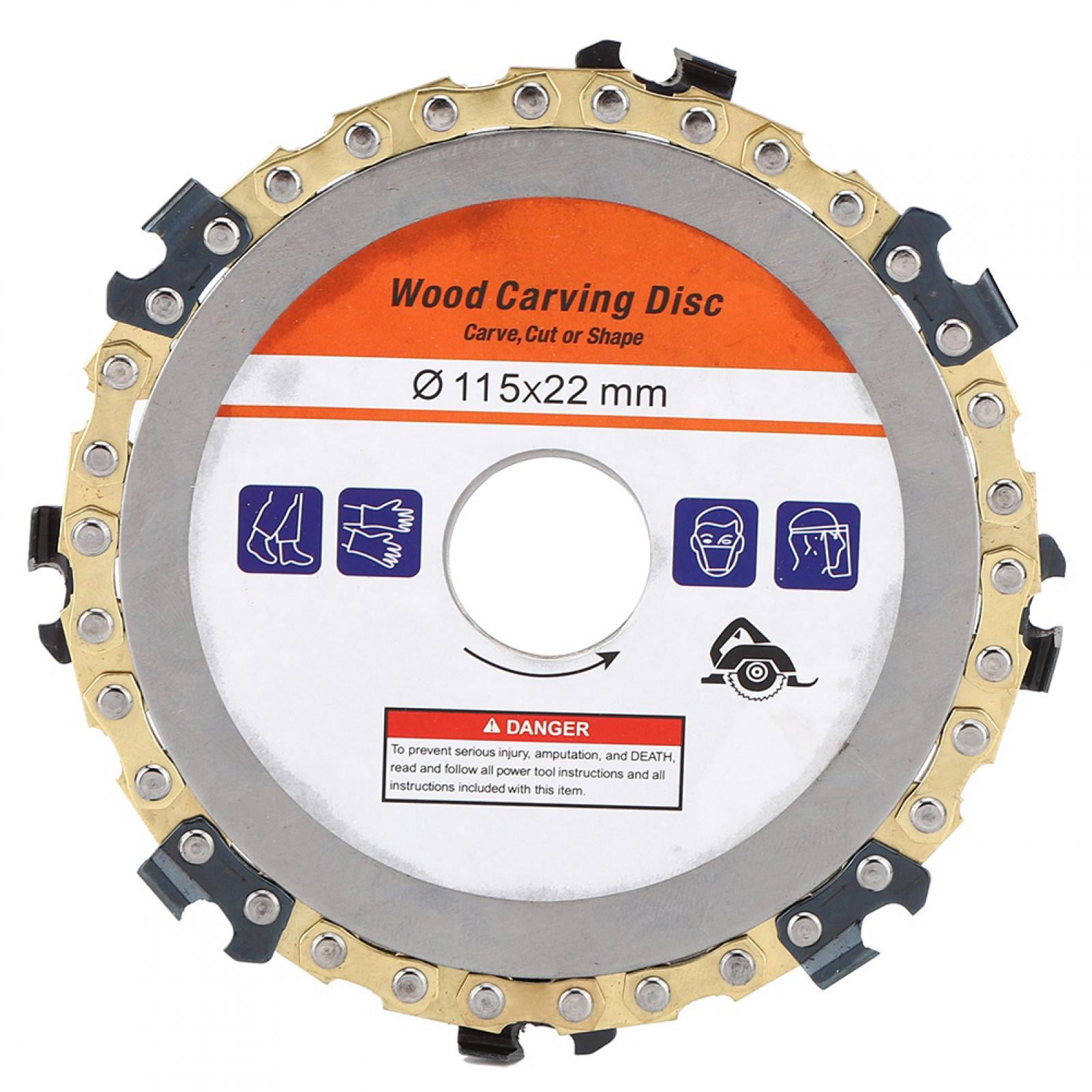 Chain Saw Disc Gold 7 Teeth For Wood Carving Angle Grinder Cutting Tool ...