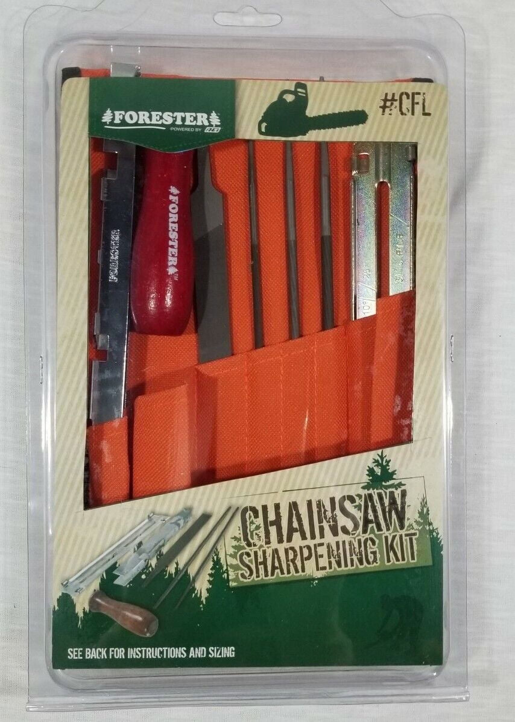 Chain Saw Sharpening Kit 5/32 3/16 7/32 files, universal, pouch 8 ...