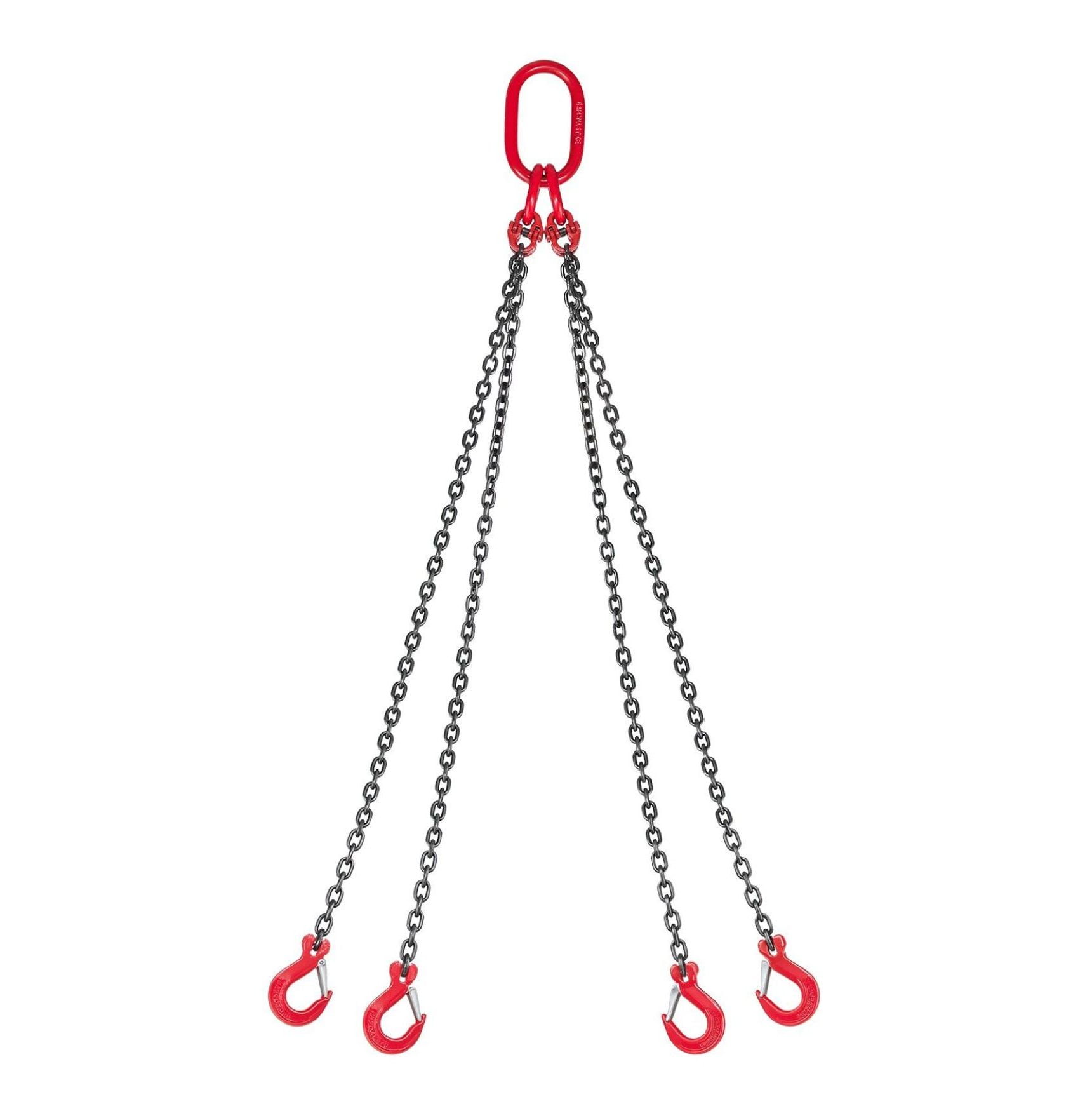 Chain Sling 1/4in x 5ft, 6600LBS Capacity 4-Leg Lifting Chains with ...