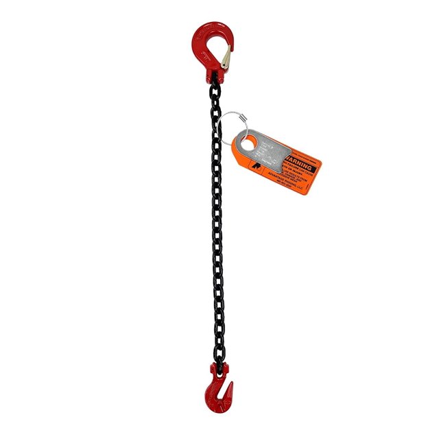 Chain Sling - 3/8" x 5' Single Leg with Grab and Sling Hook - Grade 80 - Walmart.com