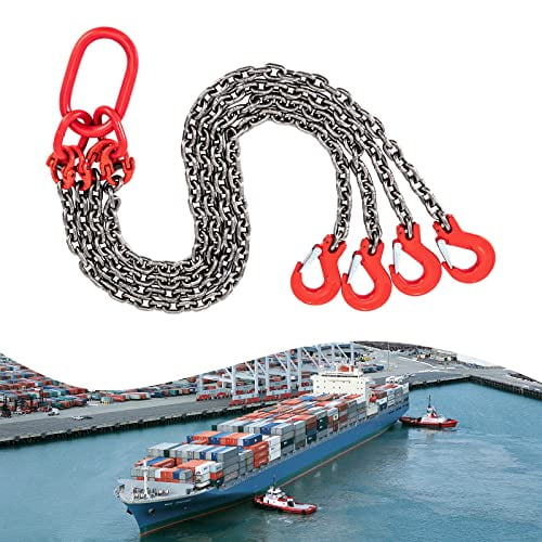 Chain Sling, 5/16 Inch X 5 Ft Lifting Chains with Hooks,G80 Engine ...
