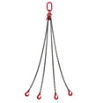 Chain Sling, 5/16" x 5 ft Lifting Chain with Hooks, 11000 lbs Lifting ...