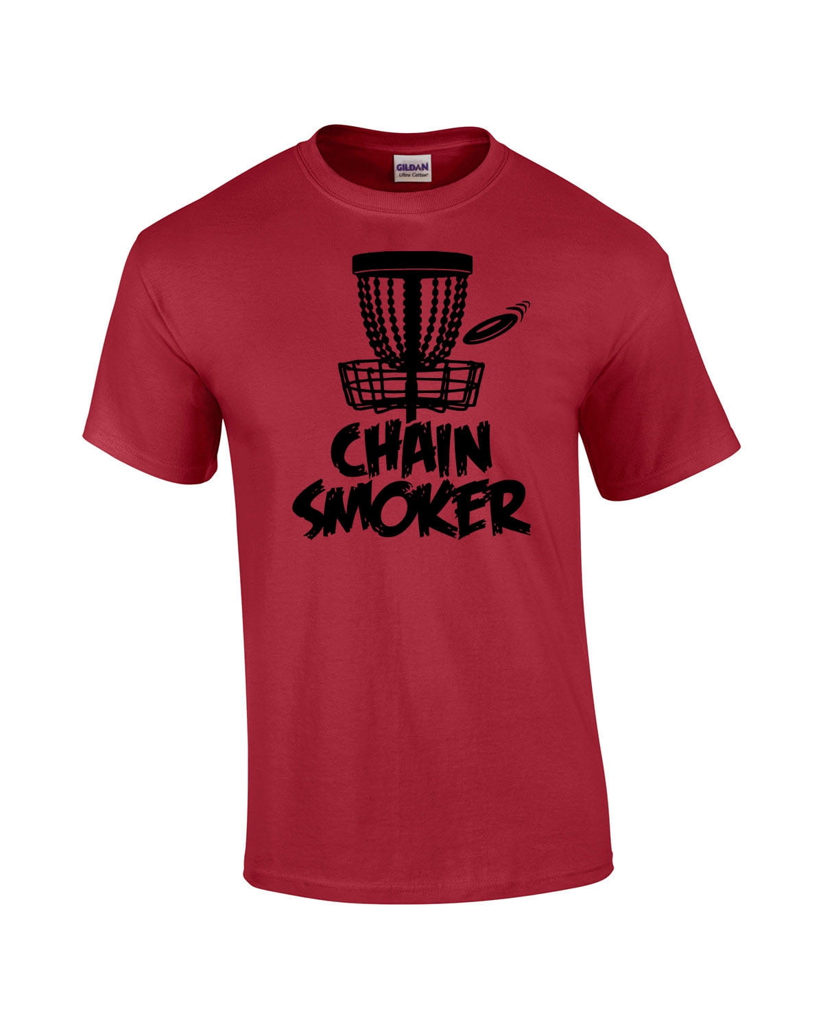 Chain Smoker Funny Disc Golf Tree Chains Mens Short Sleeve T-shirt ...
