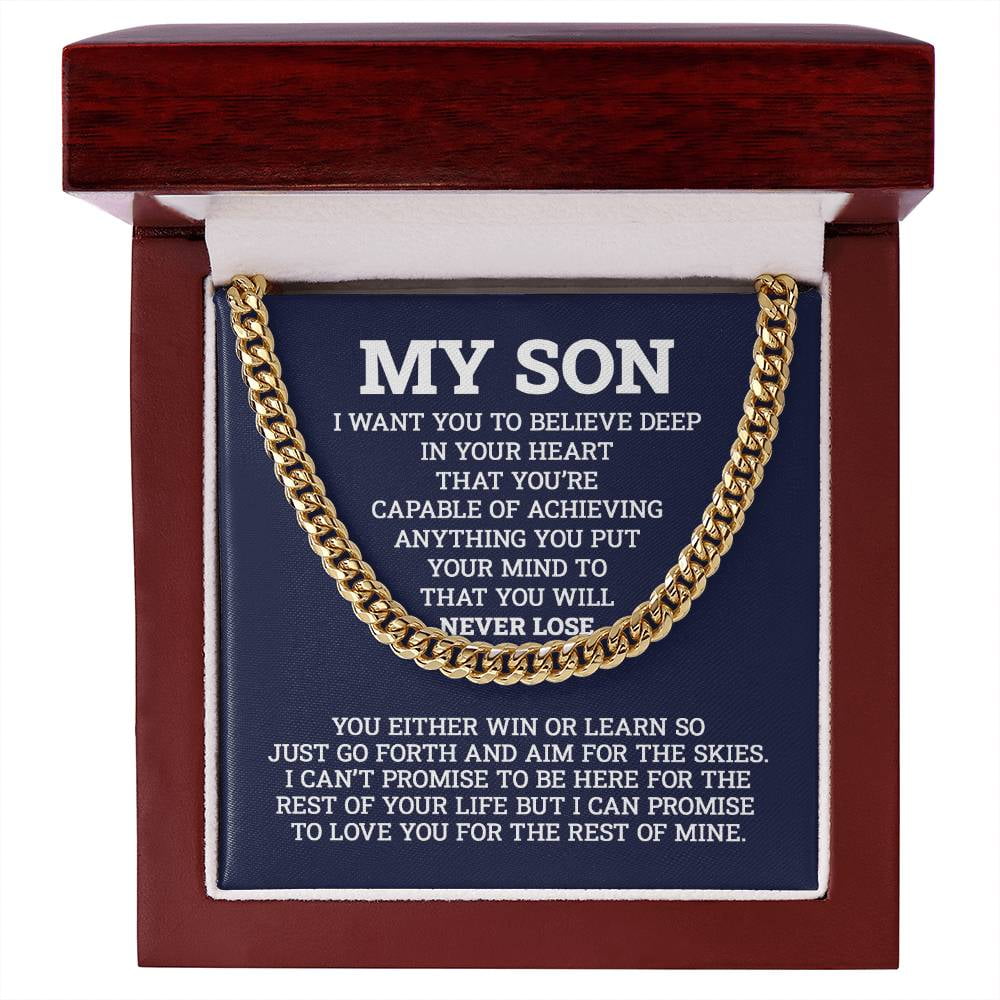 Chain For Son, Gifts for Son, Birthday Gifts For Son, To My Son Chain ...