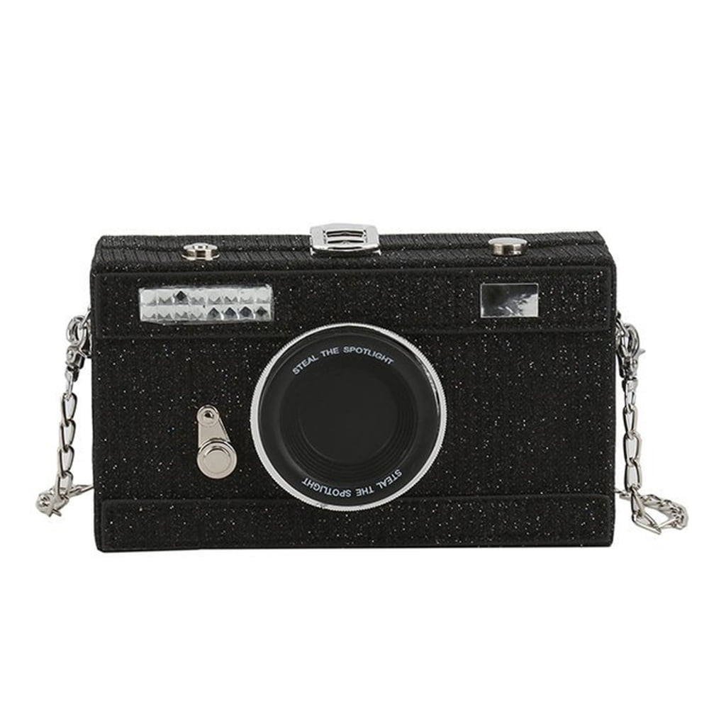 Chain Strap Messengers Bag for Women PU Shoulder Bag Camera Box ...
