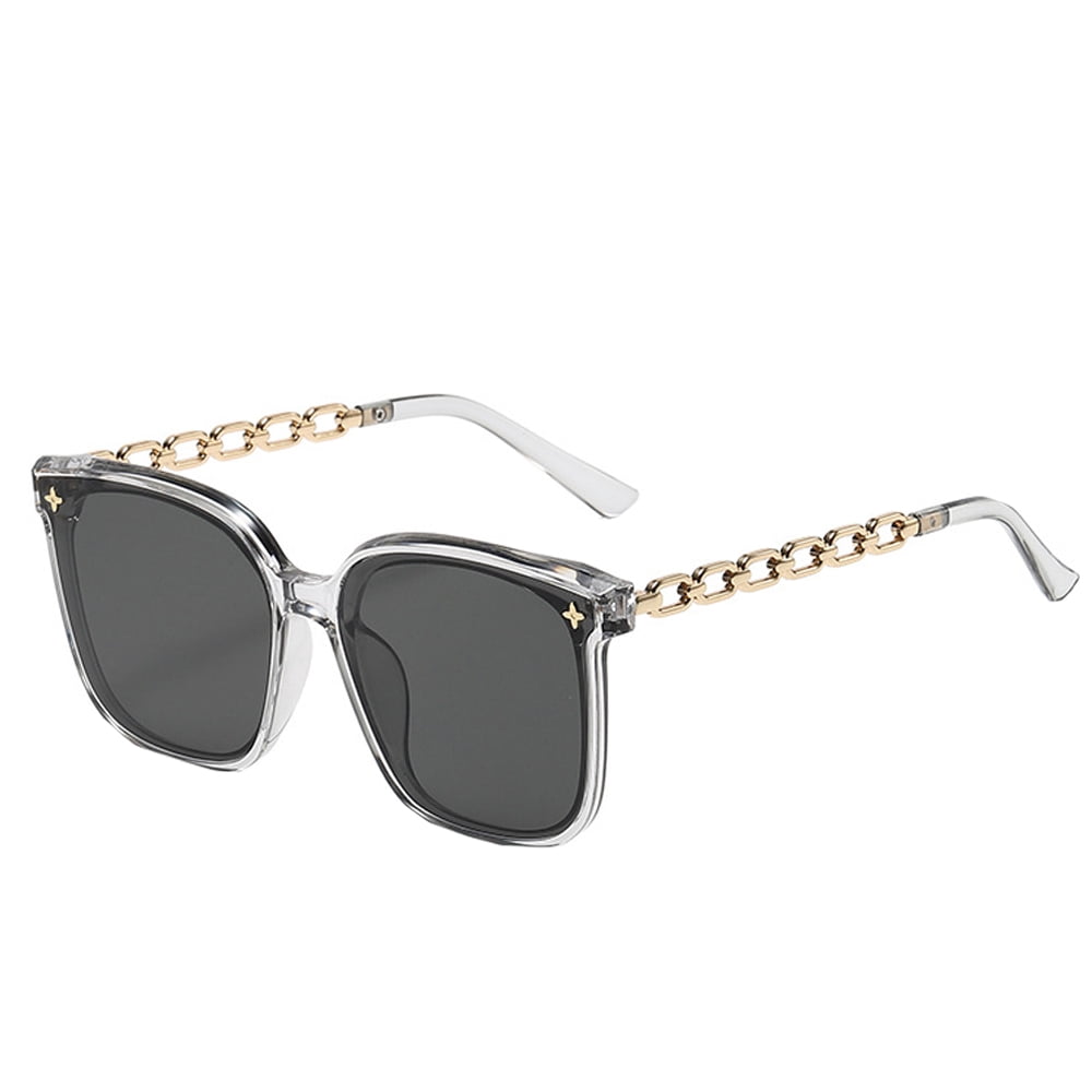Chain Temples Sunglasses Fashion Trend Street Shooting Glasses, Made Of ...