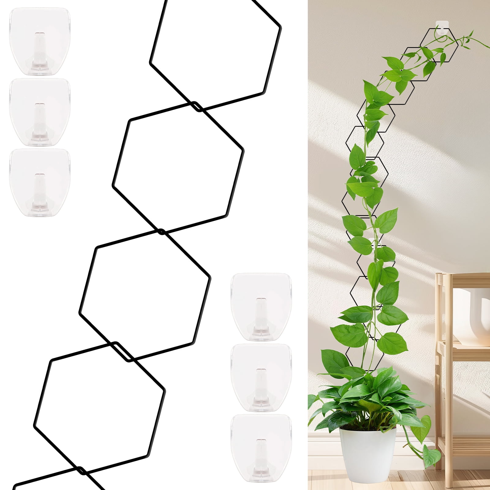 Chain Trellis for Climbing Plants DIY Vine Trellis for Monstera, Pothos ...