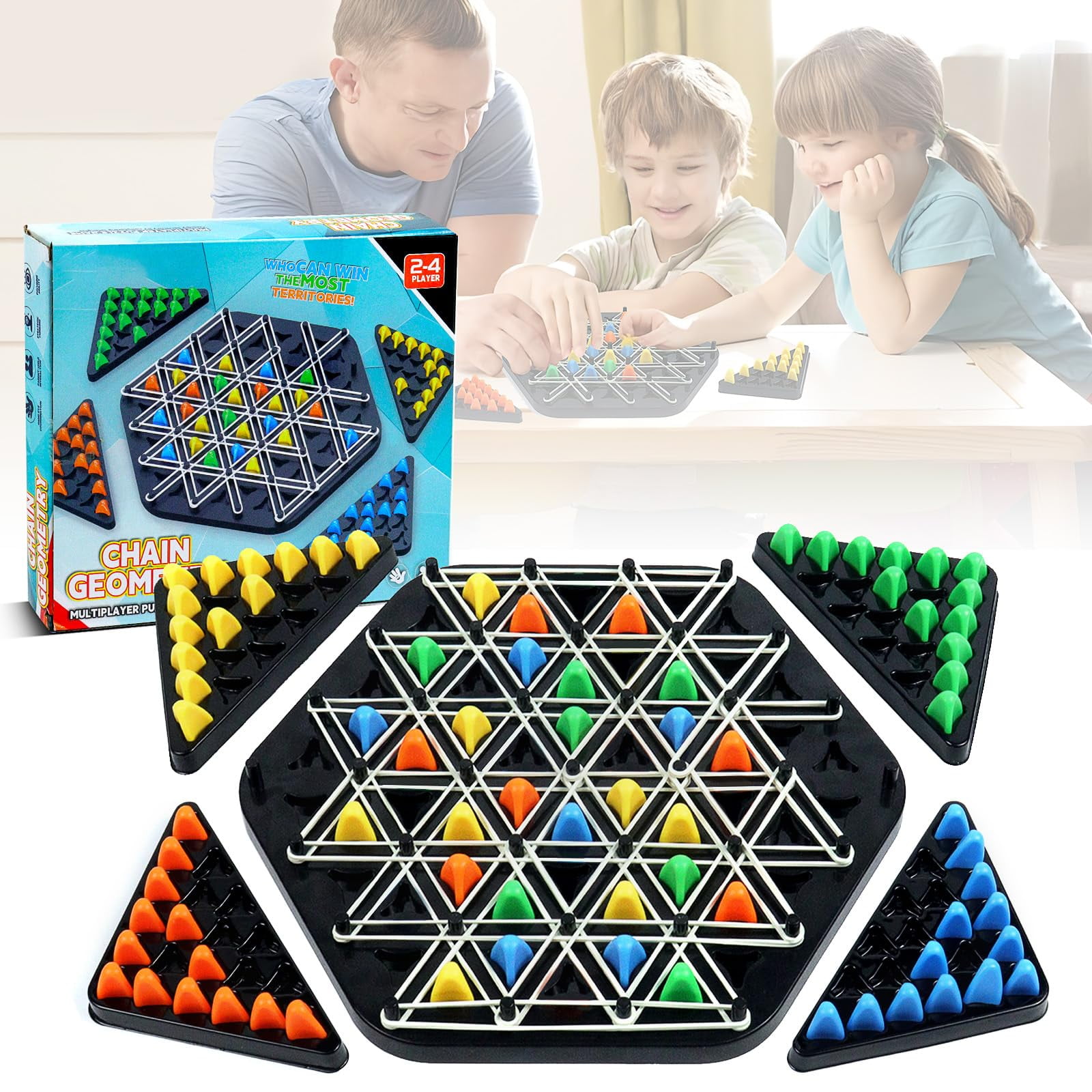 Chain Triangle Chess Game, Board Games Toys, Board Games for Family ...