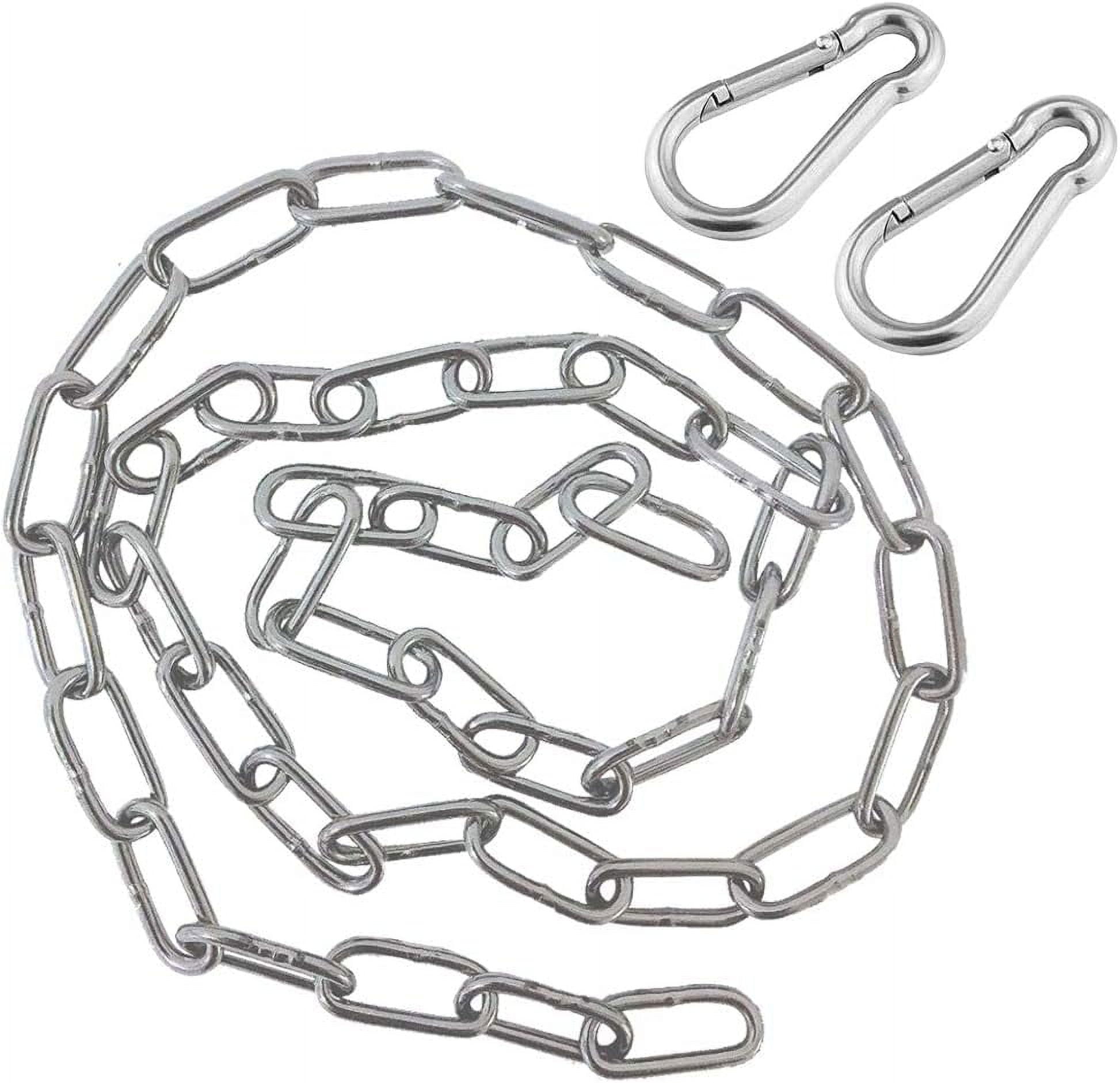 Chain with Two Carabiners, 1M Stainless Steel Hanging Chair Chain ...