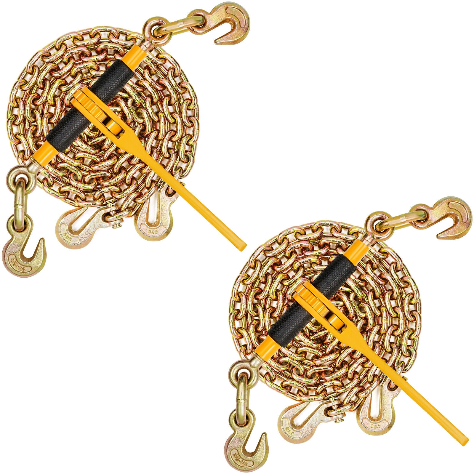 Chain and Binder Kit 3/8"-1/2" Ratchet Load Binder 3/8" x 10' Chain 2 Pack - Walmart.com