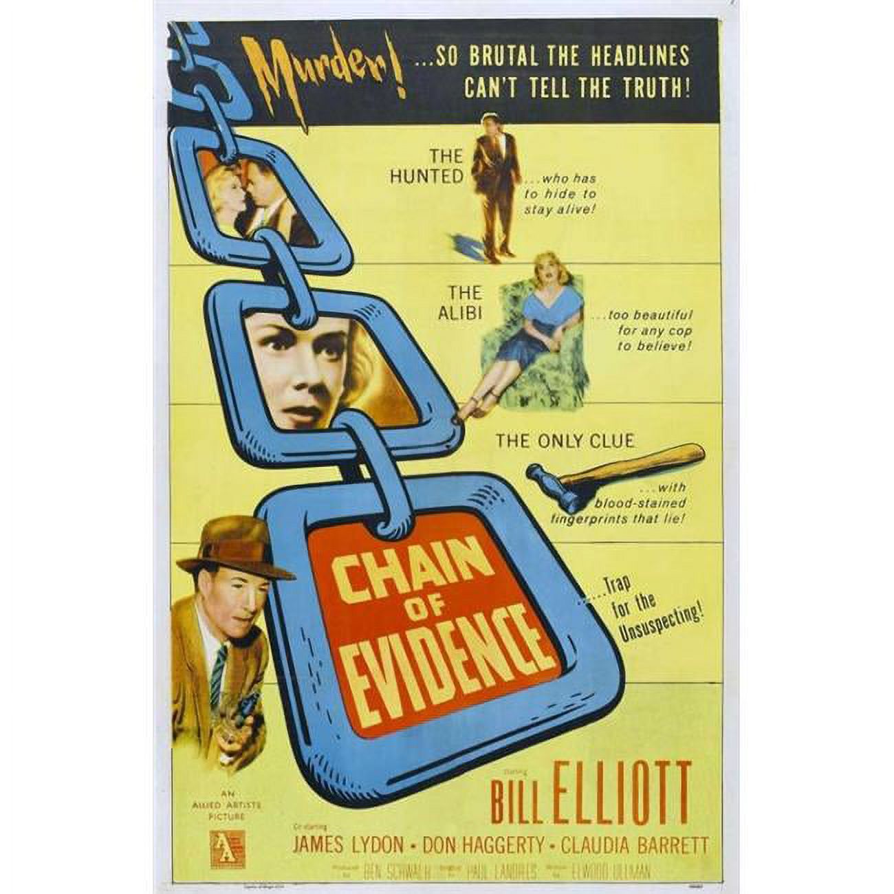 Chain of Evidence Movie Poster - 27 x 40 in. - Walmart.com