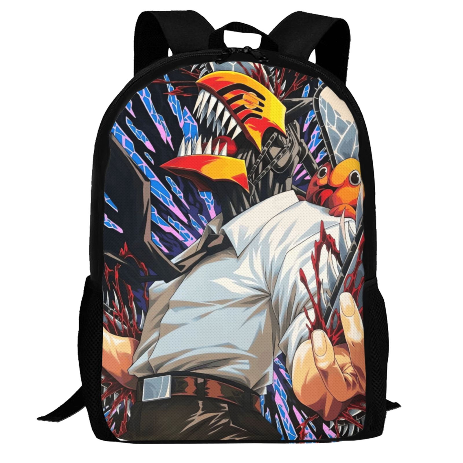 Chain-saw Anime Man Backpack 3D Print Lightweight Bookbag Casual Sport ...