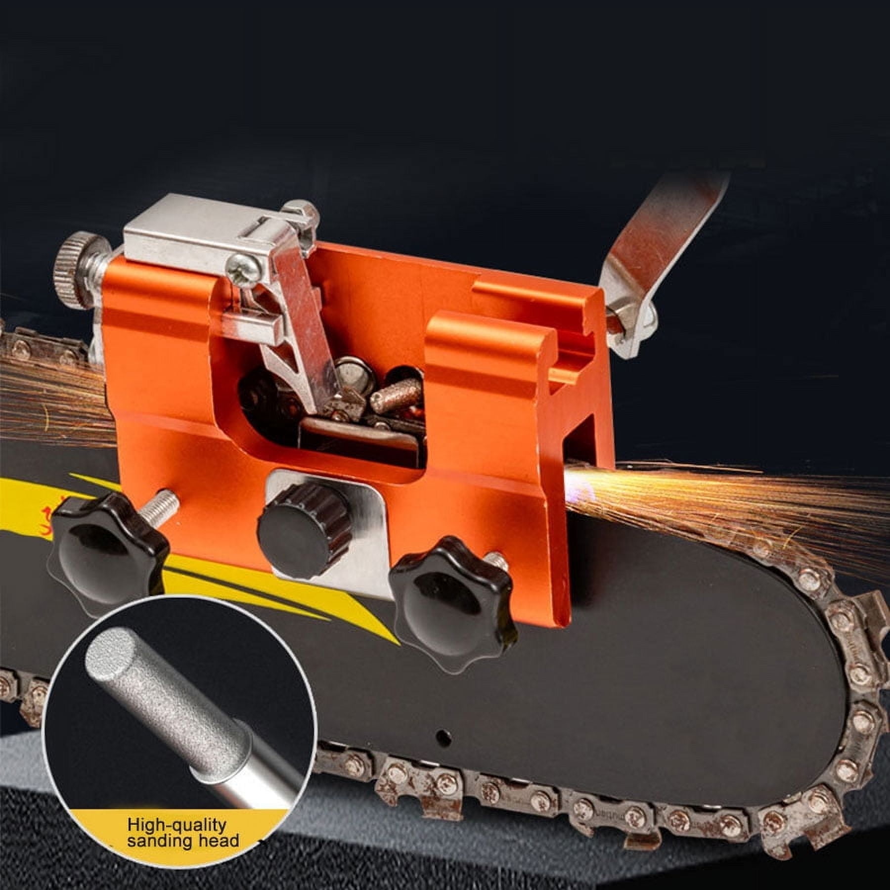 EWWXMM 2025 Upgraded Chainsaw Sharpener Jig Kit Portable Universal Chain Saw Sharpener Tool ...