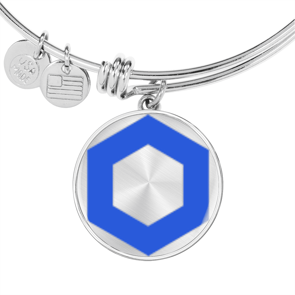 ChainLink Token (LINK) Bracelet Stainless Steel or 18k Gold Circle ...