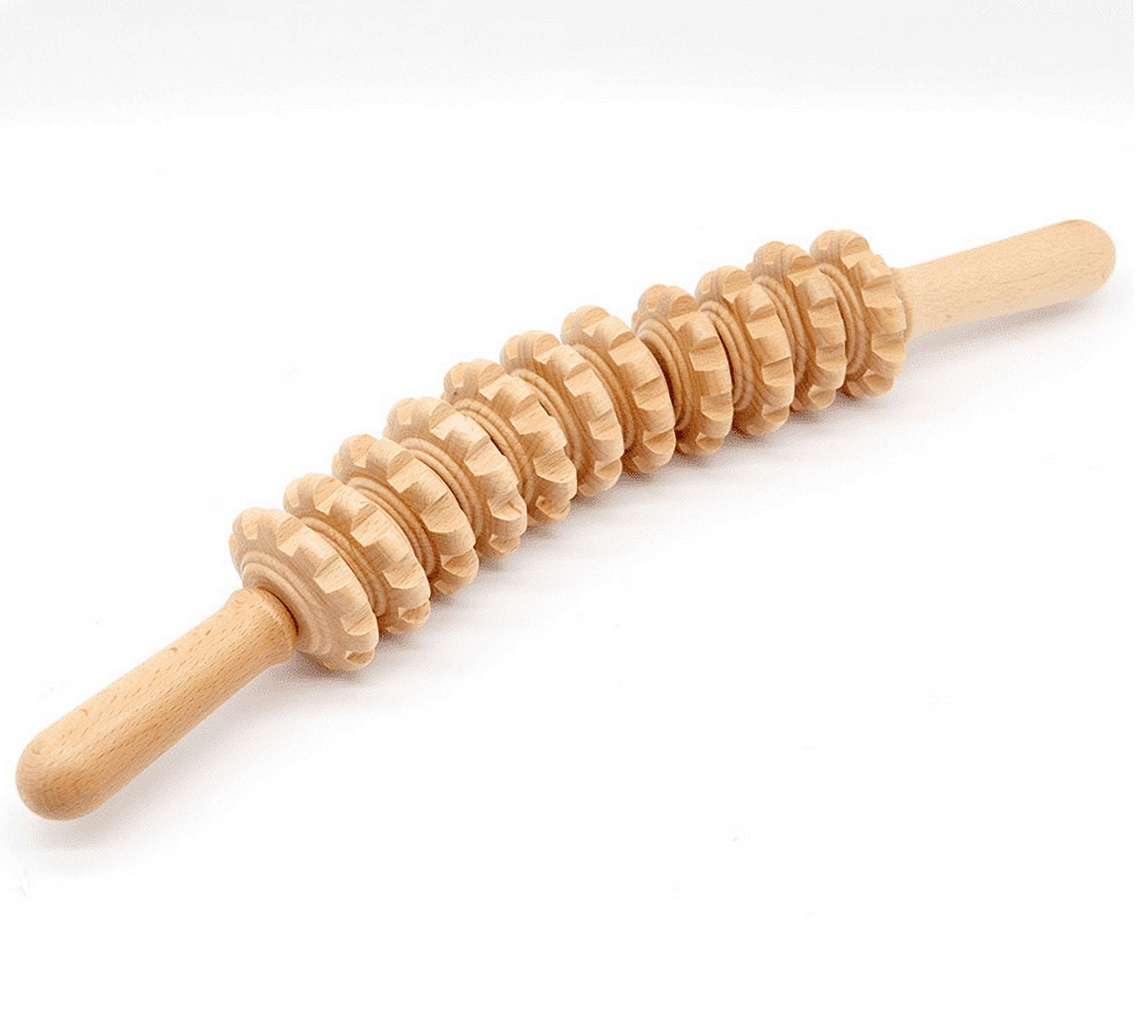 ChainPlus Wood Therapy Curved Roller for Maderoterapia, Lymphatic ...