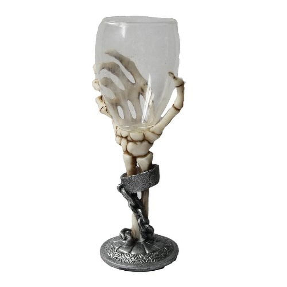 Chained Skeleton Hand Wine Glass by Medieval Collectibles - Walmart.com