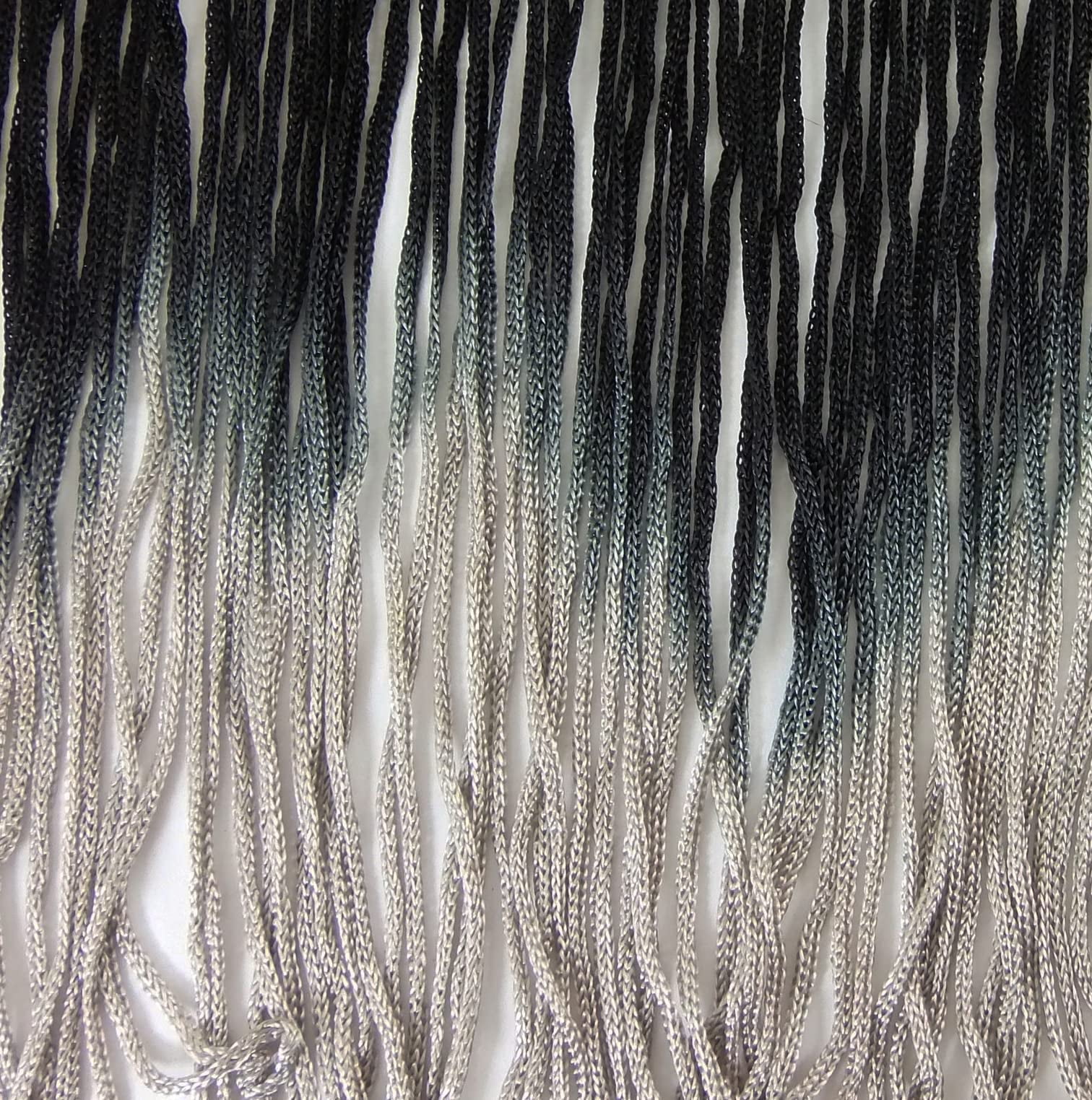 Chainette Fringe Tie Dye Ombre Multicolor Tonal Loop Fringe- 12" Long ...
