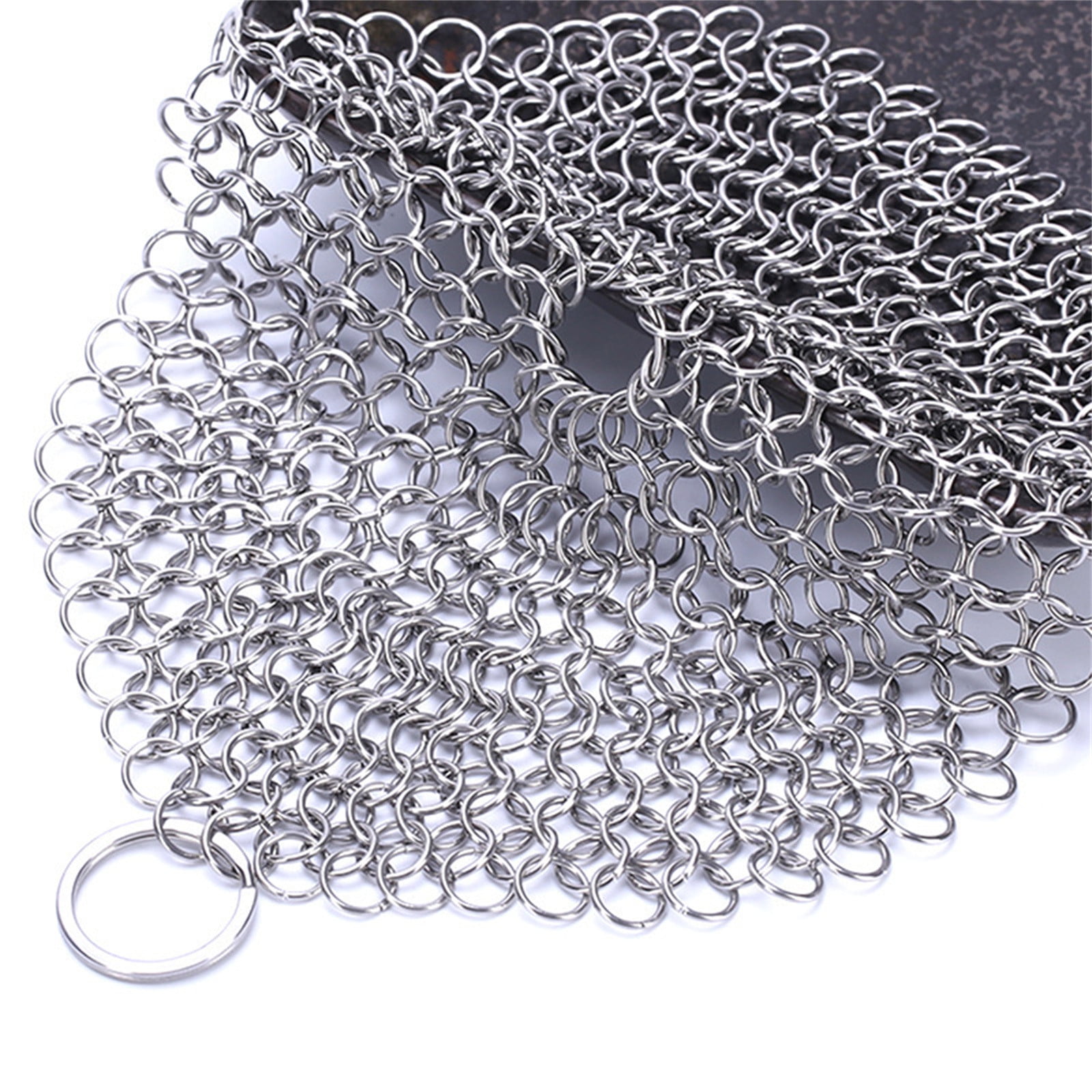 Chainmail Cleaning Scrubbers, 316 Stainless Steel With Hanging Ring 7 ...