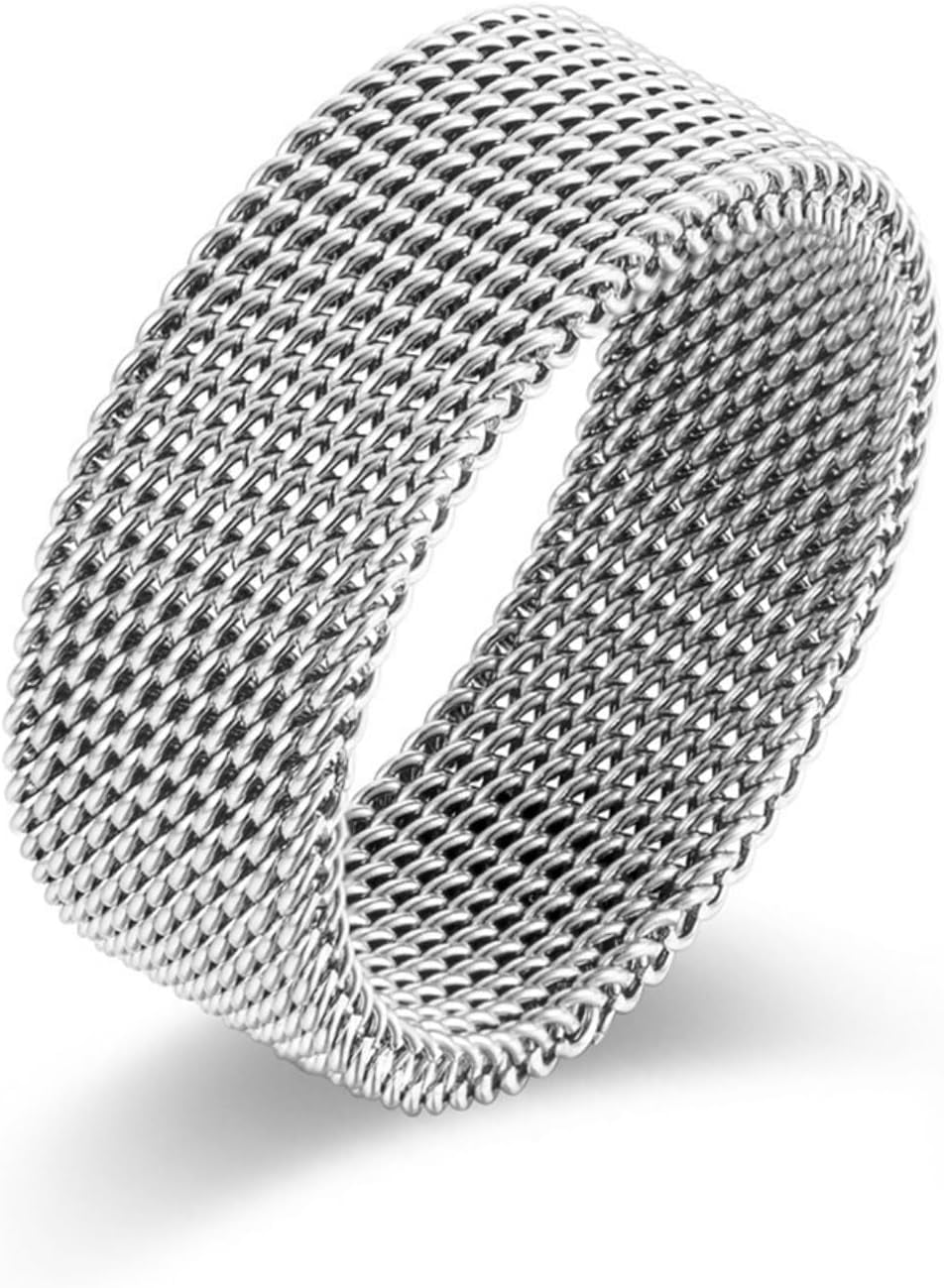 Chainmail Fidget Ring 4g Lightweight Titanium Steel Bendable Metal ...