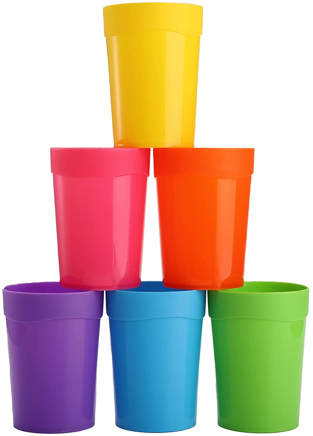 Chainplus 13.5 oz Unbreakable Plastic Cups, Kids Party Cups | Set of 12 ...