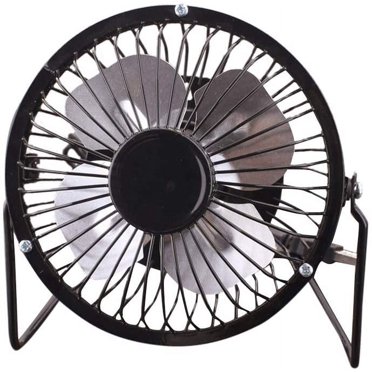 Chainplus 4 Inch Small USB Desk Fan, Mini Desktop Fan with Metal ...