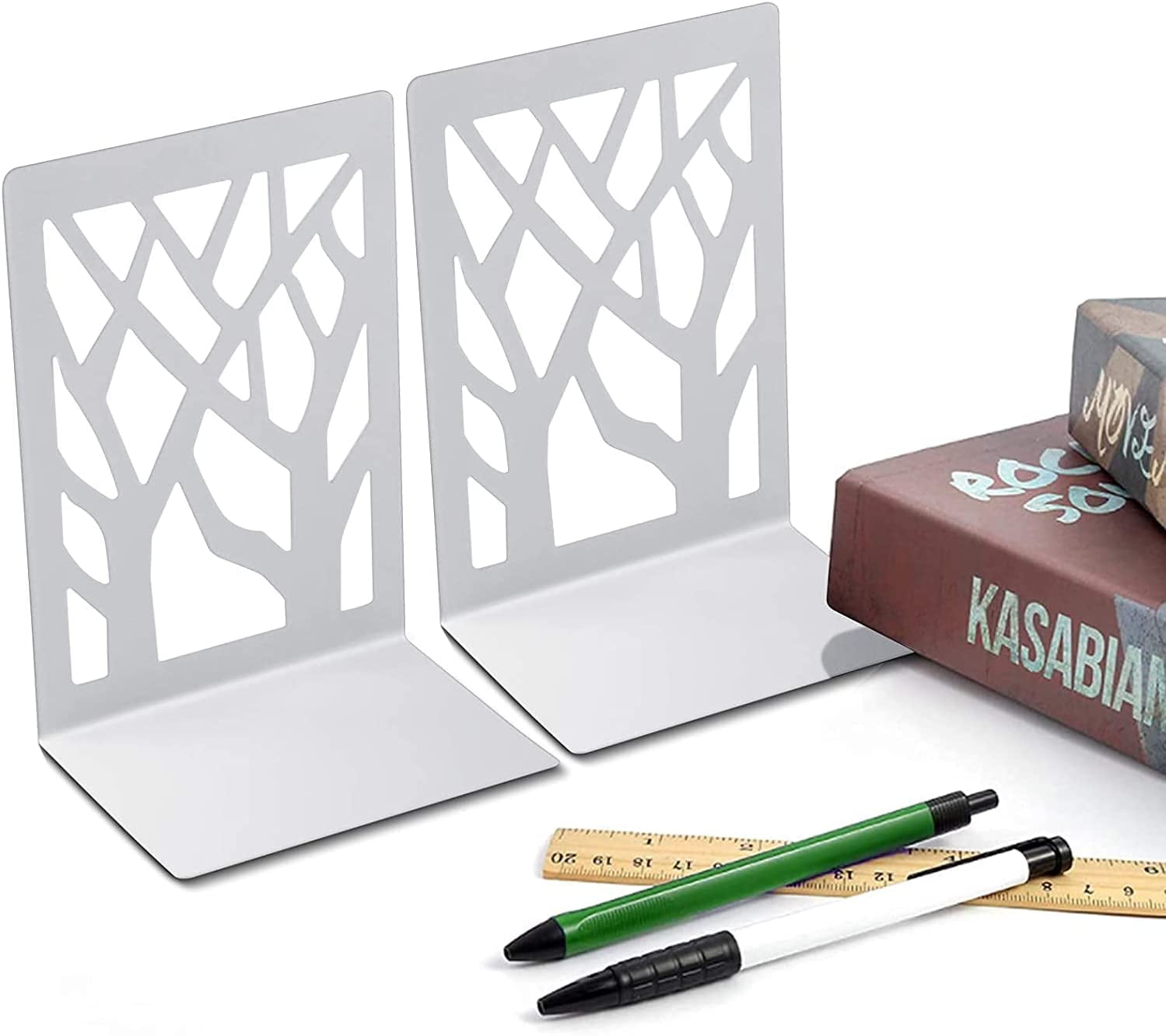 Chainplus Book Ends, Bookends for Shelves, Bookends for Heavy Books ...