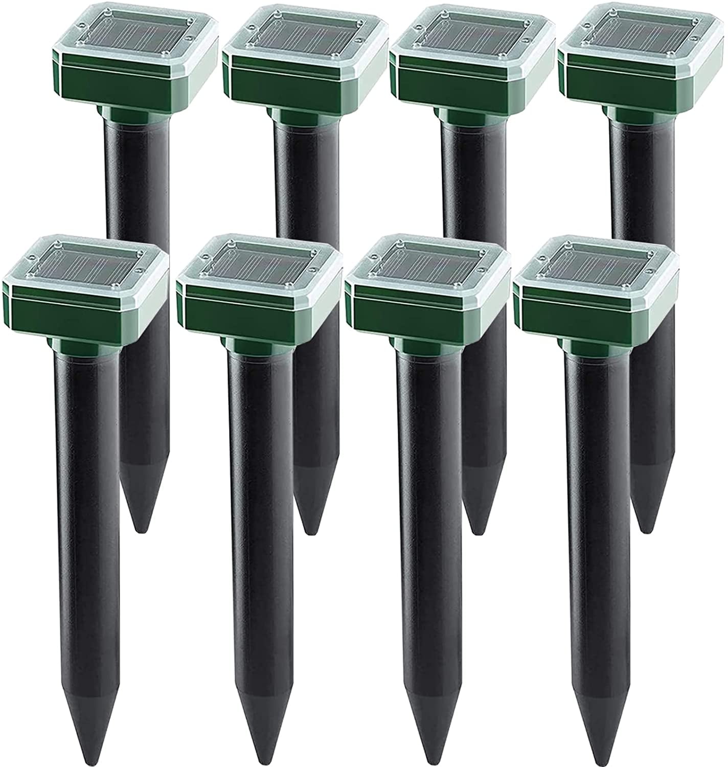 Chainplus Mole Repellent Solar Powered 8 Pack Solar Animal Repeller ...