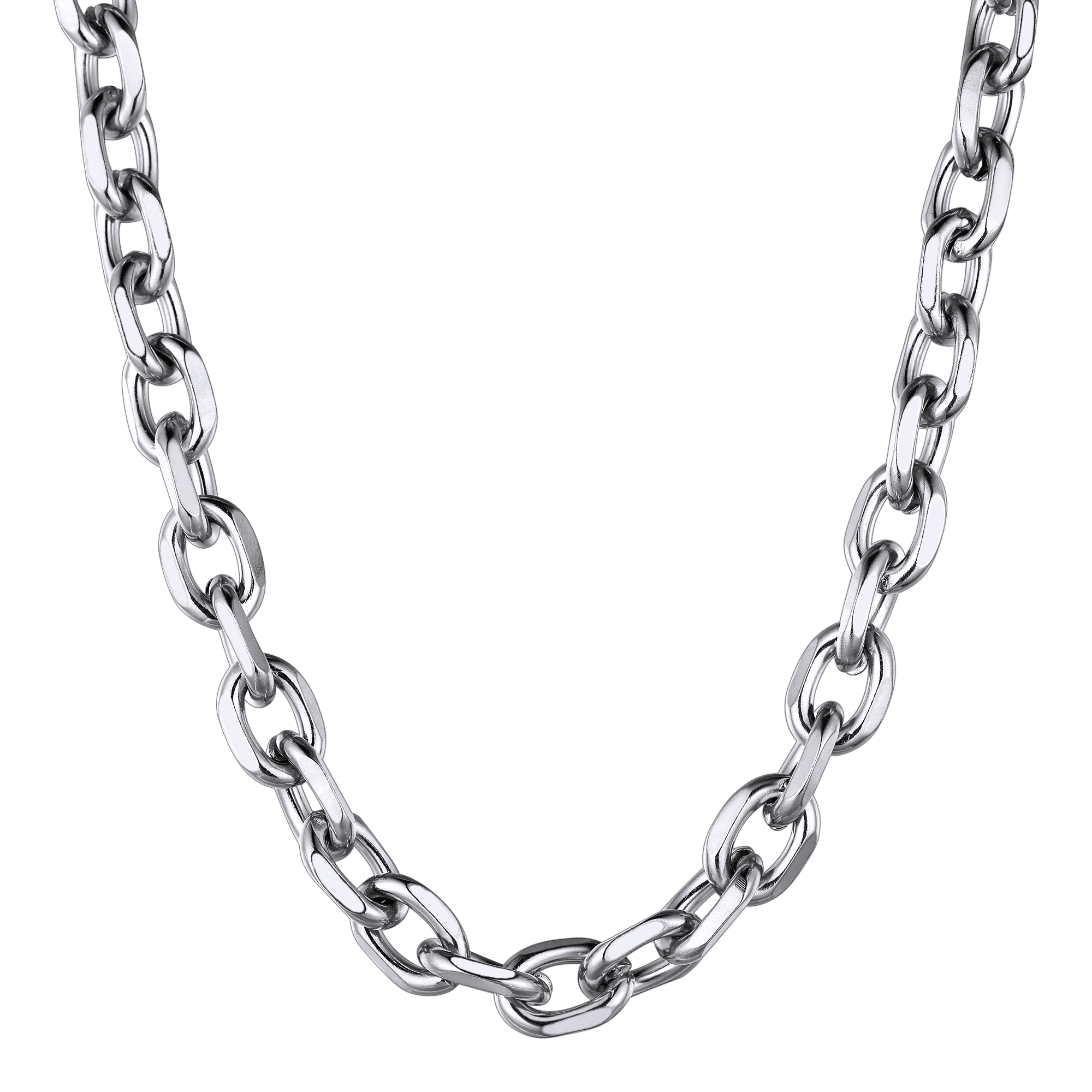 ChainsHouse Chain Link Necklace for Women,Stainless Steel Cable Link Necklaces Chains,18"-30 ...