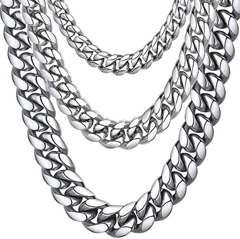 ChainsHouse Cuban Chain Necklace for Men,Chunky Curb Link Necklaces for ...