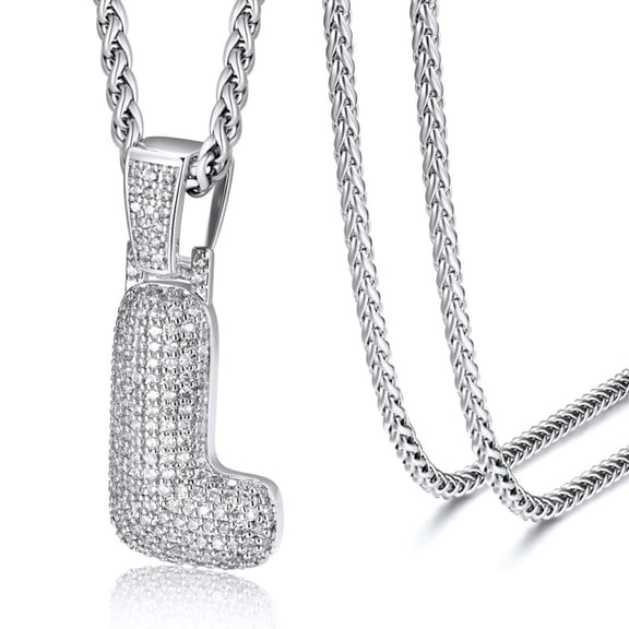14K Yellow Gold Custom Initial Pendant / Necklace LARGE Initial P (22 ...