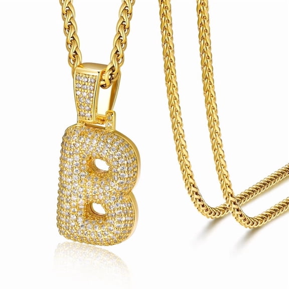 14K TWO-TONED (Yellow and Rose) Gold Letter "A-Z" Initial Flower Heart ...