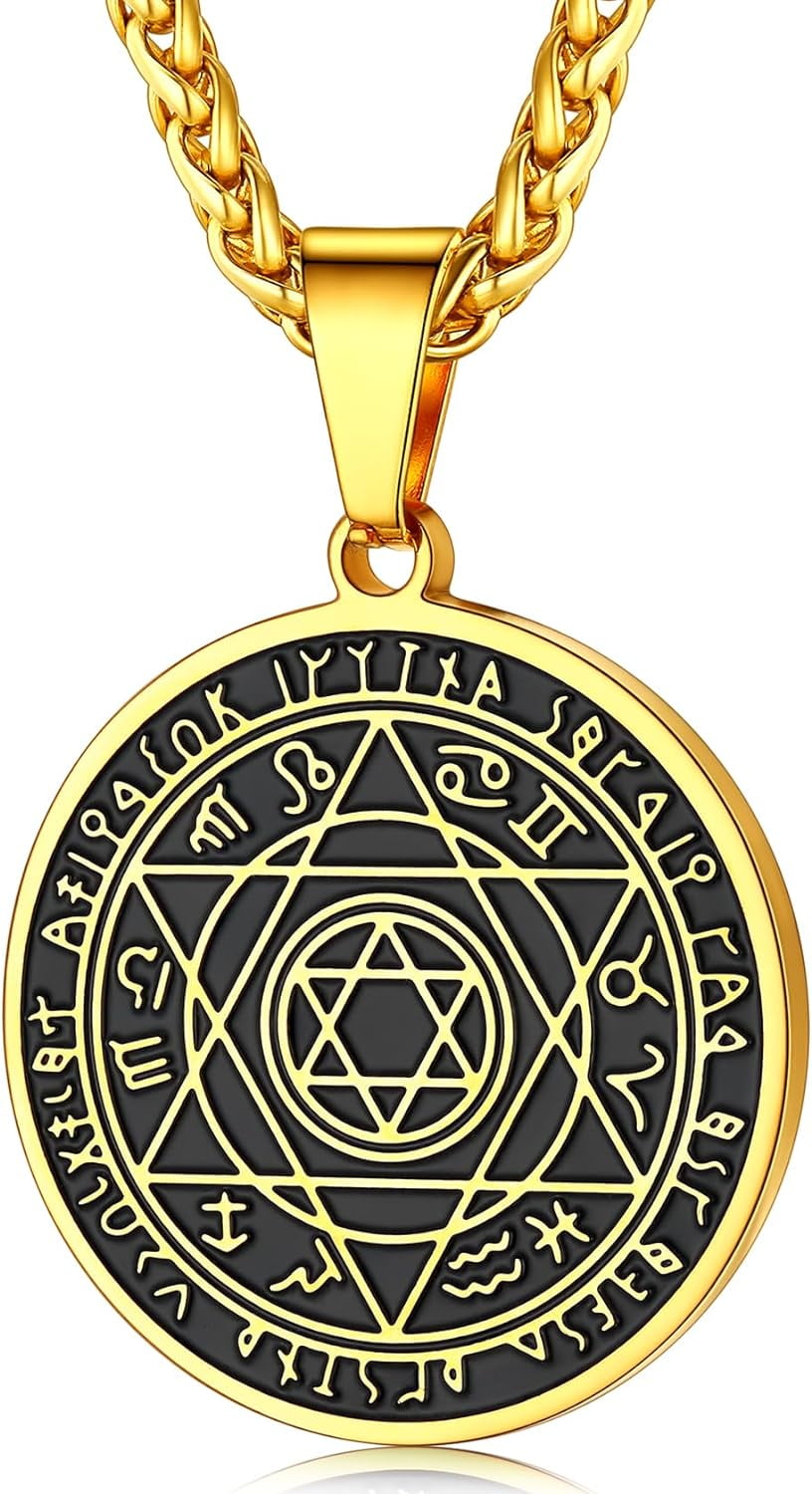 ChainsHouse Star of David Necklace for Women Gold Plated Hexagram ...