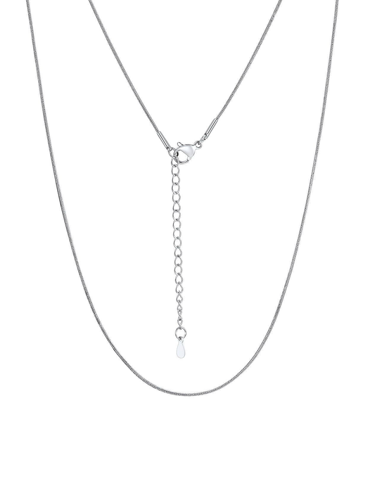 ChainsProMax 1mm/1.2mm/1.5mm/2mm Snake Chain 14K Gold Plated Stainless Steel Chain Necklace for ...