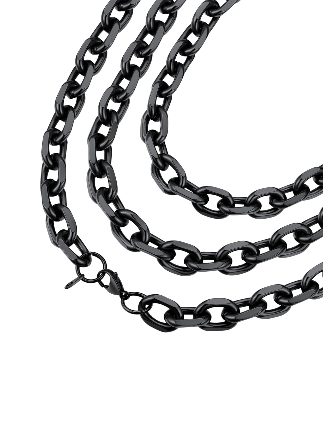 ChainsProMax 3mm/5mm/7mm/12mm Rolo Cable Chain Stainless Steel Chain ...