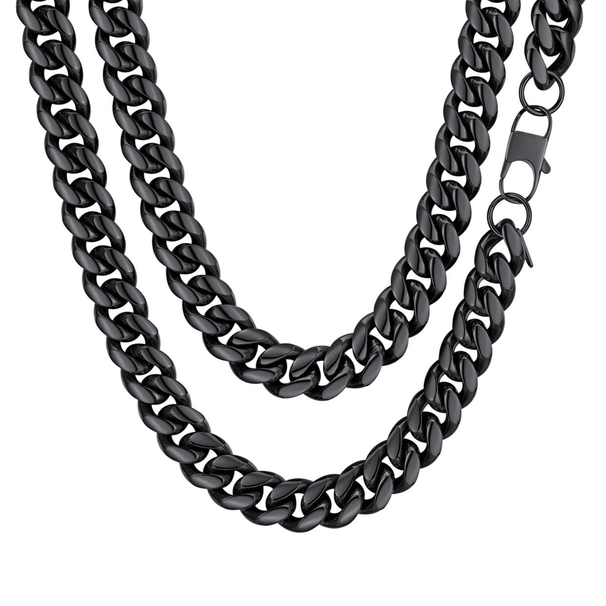 ChainsProMax Stainless Steel 14MM Thick Big Rapper Chain, 20 inch Black ...