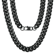 ChainsProMax Stainless Steel Flat Box Chain Male Necklace 22inch 6mm ...