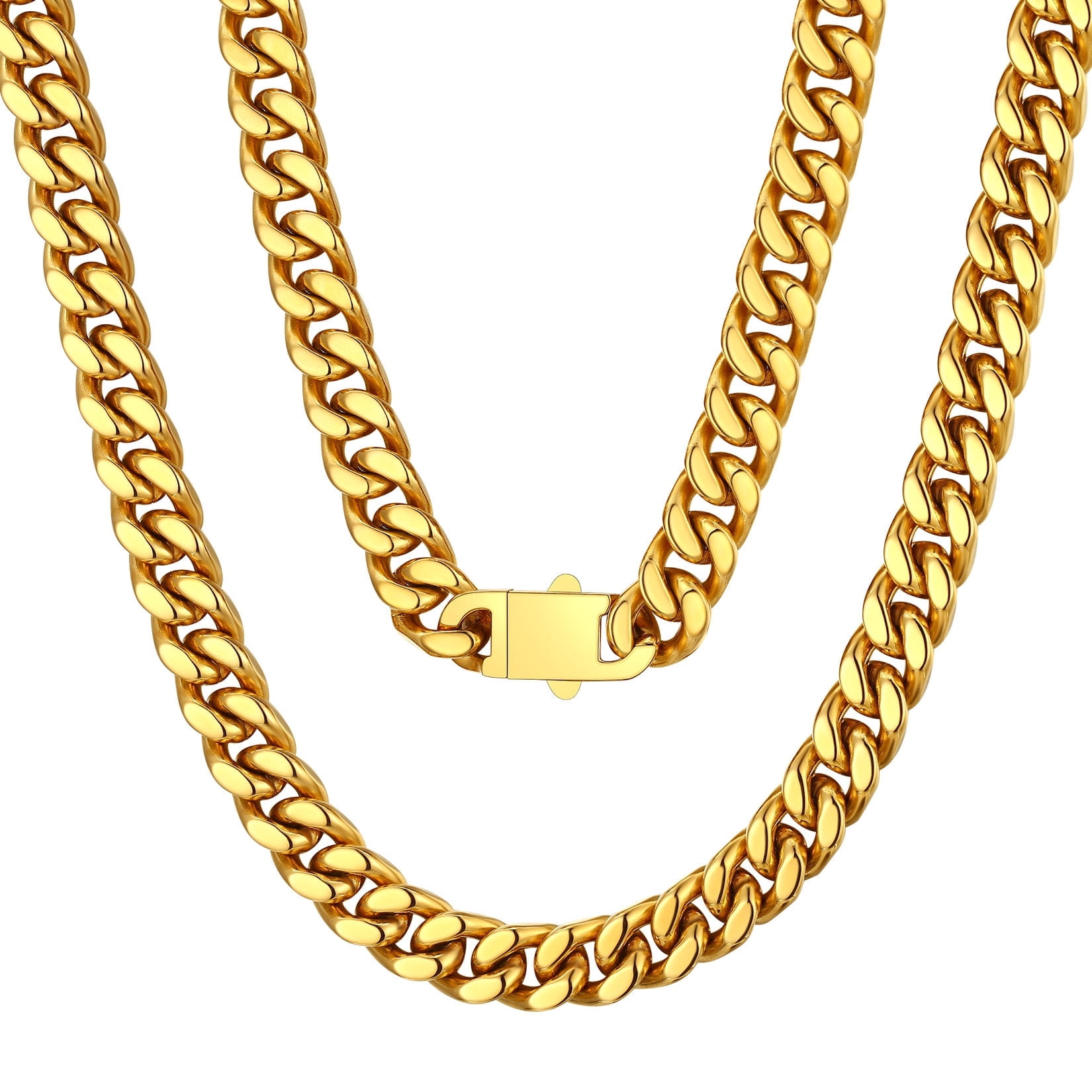 ChainsProMax Gold Chains for Men 18inch Gold Mens Chain Stainless Steel ...