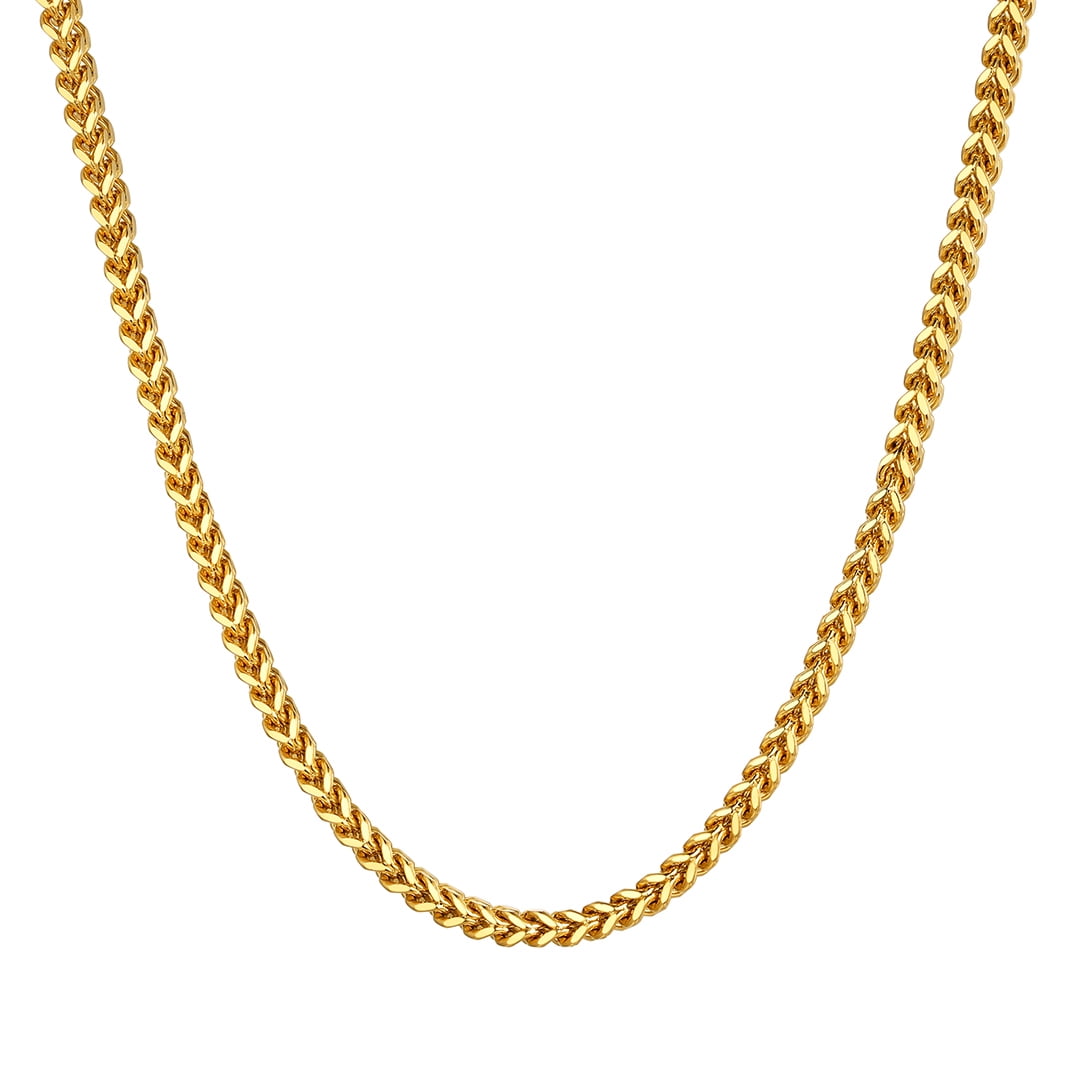 ChainsProMax Men Women Chain Necklace 18K Fake Gold Plated Chains for ...