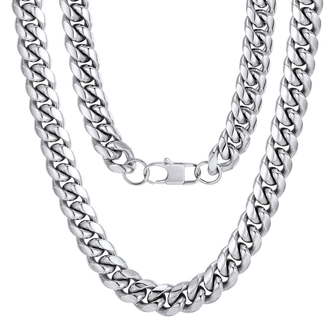 ChainsProMax 14MM Stainless Steel Cuban Link Chain Necklace, 22inch ...