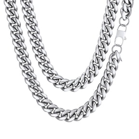 ChainsProMax Mens Necklace Stainless Steel Chain Necklace for Men Women ...