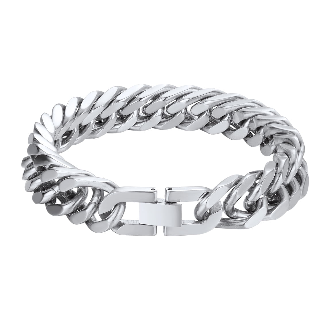 ChainsProMax Men Chain Link Bracelet 8/12mm Width, 19/21/23cm, 316L ...