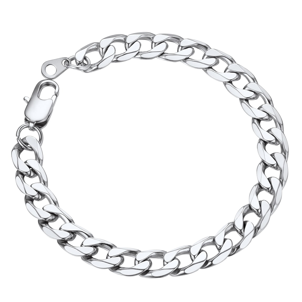 ChainsProMax Miami Cuban Chain Bracelet for Men Women 8mm 8.3 inch ...