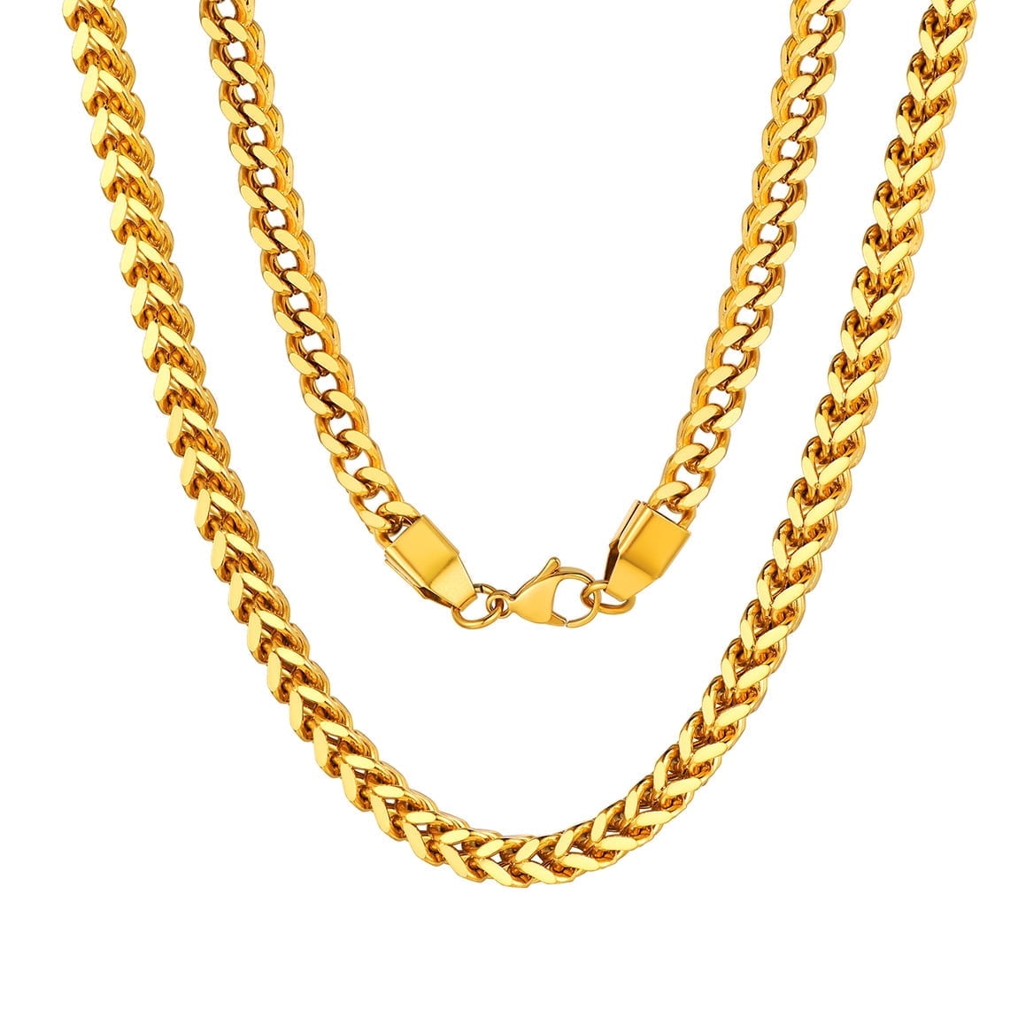 ChainsProMax Neck Link Gold Chains for Men Women Necklace Heavy ...