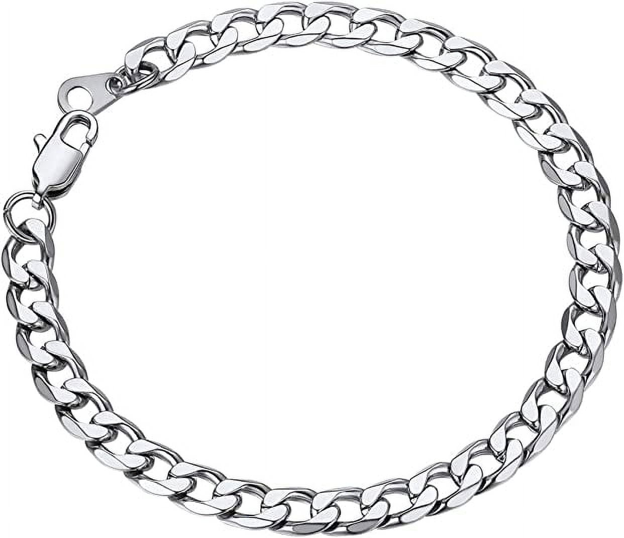 ChainsProMax Stainless Steel Bracelet Mens Wrist Chain 6mm 7.5 inch ...