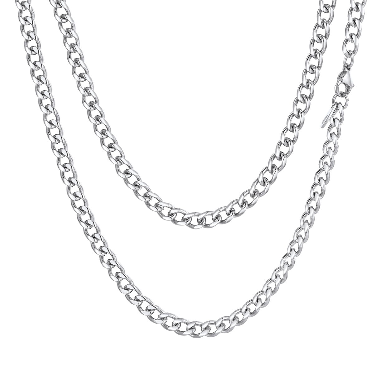ChainsProMax Stainless Steel Chain for Men 26 inch Long Steel Cuban ...